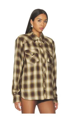 Ronny Kobo Tatie Shirt In Brown