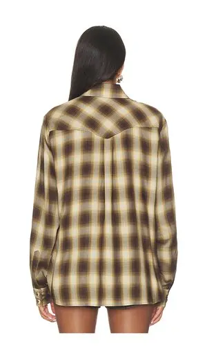 Ronny Kobo Tatie Shirt In Brown