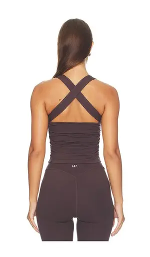 437 The Sculpt Tank Top In Brown
