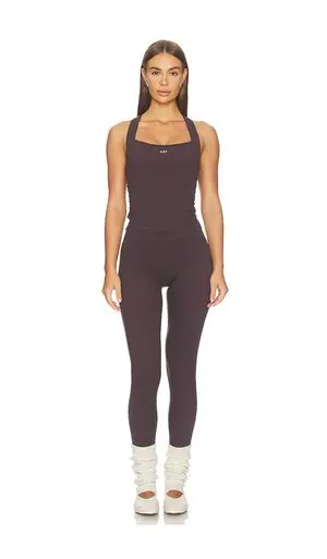 437 The Sculpt Tank Top In Brown