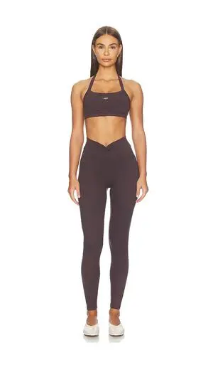 437 The Halter Bra In Brown - Espresso
