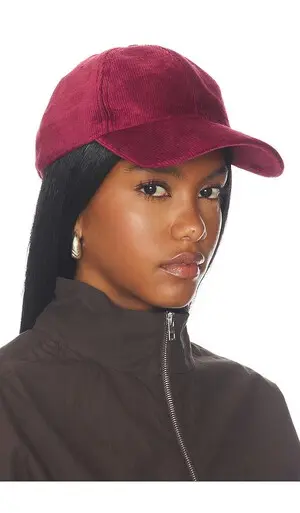 Rag & Bone Harlow Baseball Cap In Red - Morco