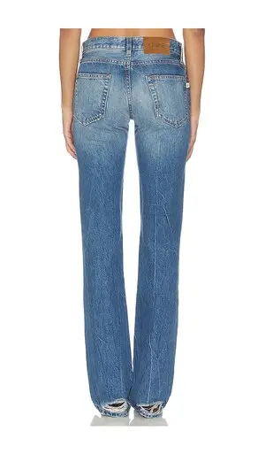 Eterne Denim Low Rise Bootcut Jean In Blue