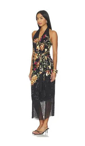 Hemant & Nandita Front Draped Midi Dress