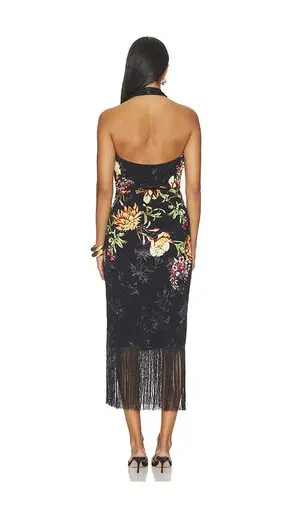 Hemant & Nandita Front Draped Midi Dress