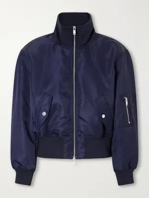 THE FRANKIE SHOP Storm Satin Bomber Jacket
