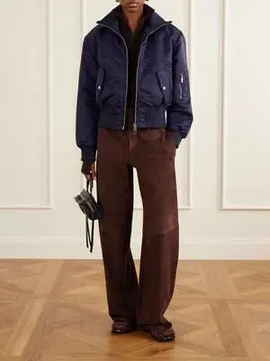 THE FRANKIE SHOP Storm Satin Bomber Jacket
