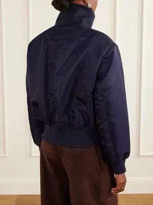 THE FRANKIE SHOP Storm Satin Bomber Jacket