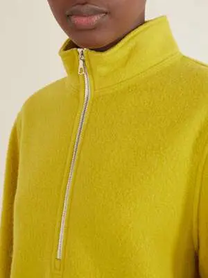 RIER City Wool-fleece Half-zip Sweatshirt