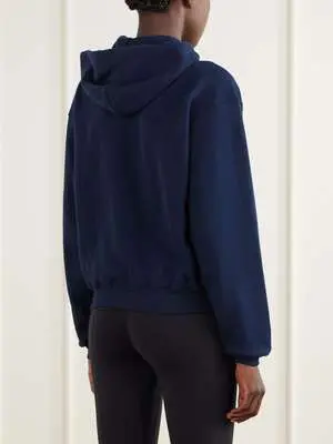 SKIMS Hooded Cotton-fleece Sweatshirt