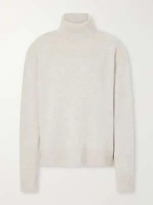 THE FRANKIE SHOP Gala Wool And Cashmere-blend Turtleneck Sweater - Beige