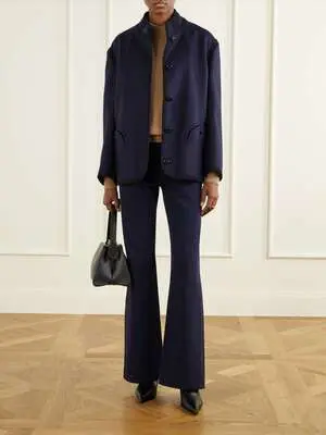 BLAZÉ MILANO Racka Ribbed Wool And Cashmere-blend Sweater