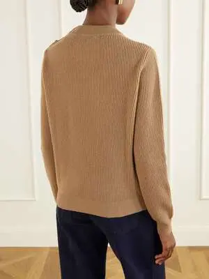 BLAZÉ MILANO Racka Ribbed Wool And Cashmere-blend Sweater