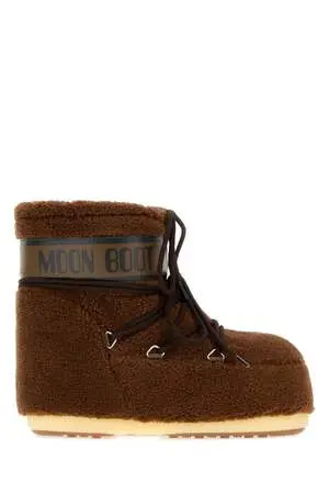 Moon Boot Eco Fur Icon Low Ankle Boots - Brown