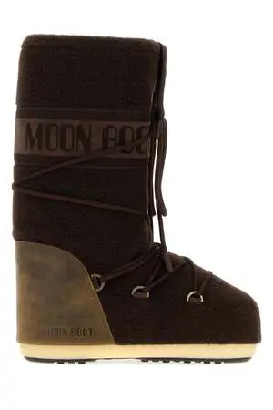 Moon Boot Dark Felt Icon Boots - Brown