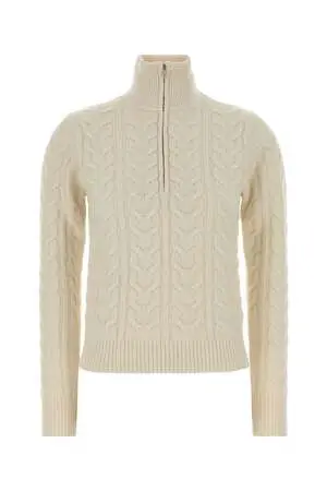 Max Mara Cream Cashmere Libero Sweater - Yellow