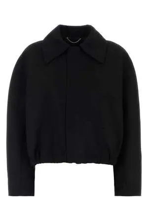 Victoria Beckham Wool Arden Bomber Jacket - Black