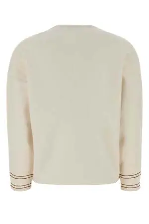 Max Mara Stretch Wool Blend Undici Sweater - White