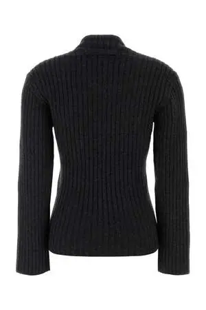 Victoria Beckham Charcoal Wool Blend Sweater