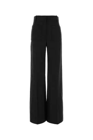 Victoria Beckham Slate Wool Alina Pant - Gray