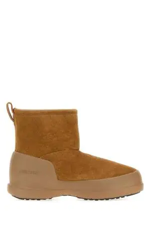 Moon Boot Camel Suede Mezzaluna Mid Ankle Boots - Brown