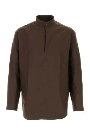 LEMAIRE Chocolate Poplin Shirt