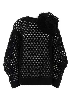 Blumarine Wool Cardigan - Black