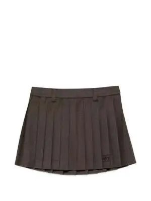 Miu Miu Wool Skirt - Multicolor