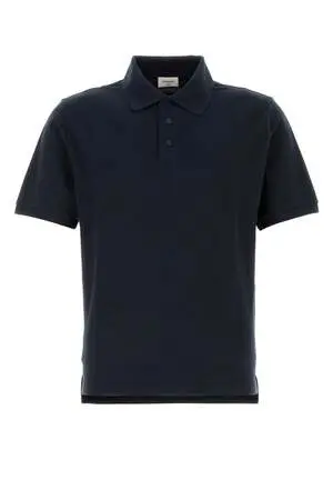Saint Laurent Midnight Piquet Polo Shirt - Blue