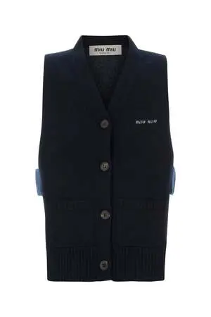 Miu Miu Midnight Cashmere Vest
