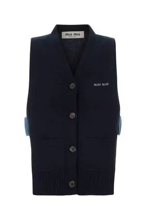 Miu Miu Cashmere Vest - Blue