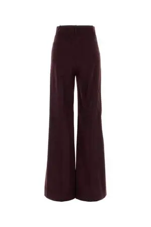 Victoria Beckham Wool Alina Wide-leg Pant - Purple