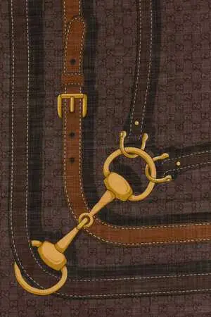 Gucci Printed Wool Blend Scarf