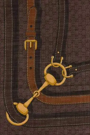 Gucci Printed Wool Blend Scarf - Multicolor