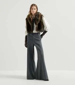 Brunello Cucinelli Shearling Sleeveless Jacket