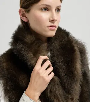 Brunello Cucinelli Shearling Sleeveless Jacket