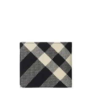 Burberry Check Patterned Bi-fold Wallet