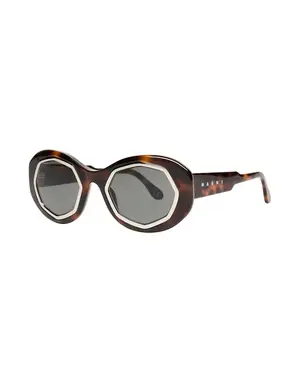 Marni Geometric Pattern Sunglasses