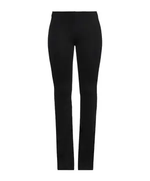 Sportmax Solid Color Stretch Flare Pants - Black
