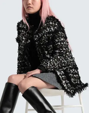 Dolce & Gabbana Colorful Single-breasted Wool Coat