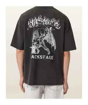 ALLSAINTS Short-sleeved T-shirt - Washed Black