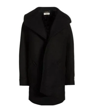 Saint Laurent Simple Single- Coat - Black