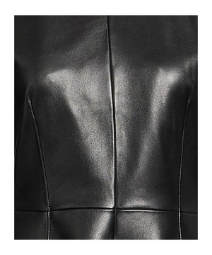 Sportmax Fitted Sleeveless Leather Dress