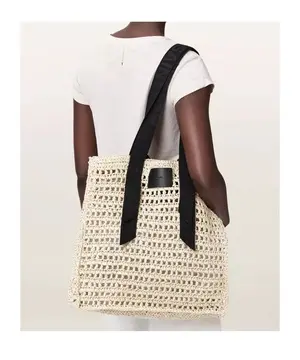 ALLSAINTS Woven Logo-strap Tote Bag