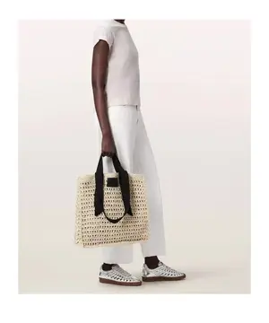 ALLSAINTS Woven Logo-strap Tote Bag