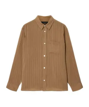 ALLSAINTS Carlyle Long Sleeve Oversized Shirt
