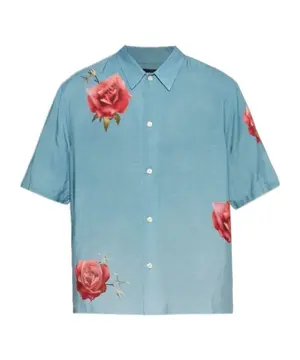ALLSAINTS Short-sleeved Shirt - Anker Blue
