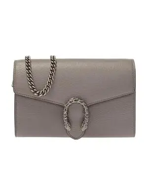 Gucci Mini Dionysus Chain Crossbody Bag - Gray
