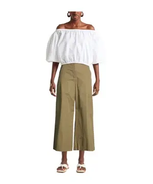 Max Mara Minimalist Solid-color Cargo Pants