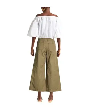 Max Mara Minimalist Solid-color Cargo Pants